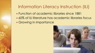 Evidence-Based Practice in Information Literacy Instruction | PPTX