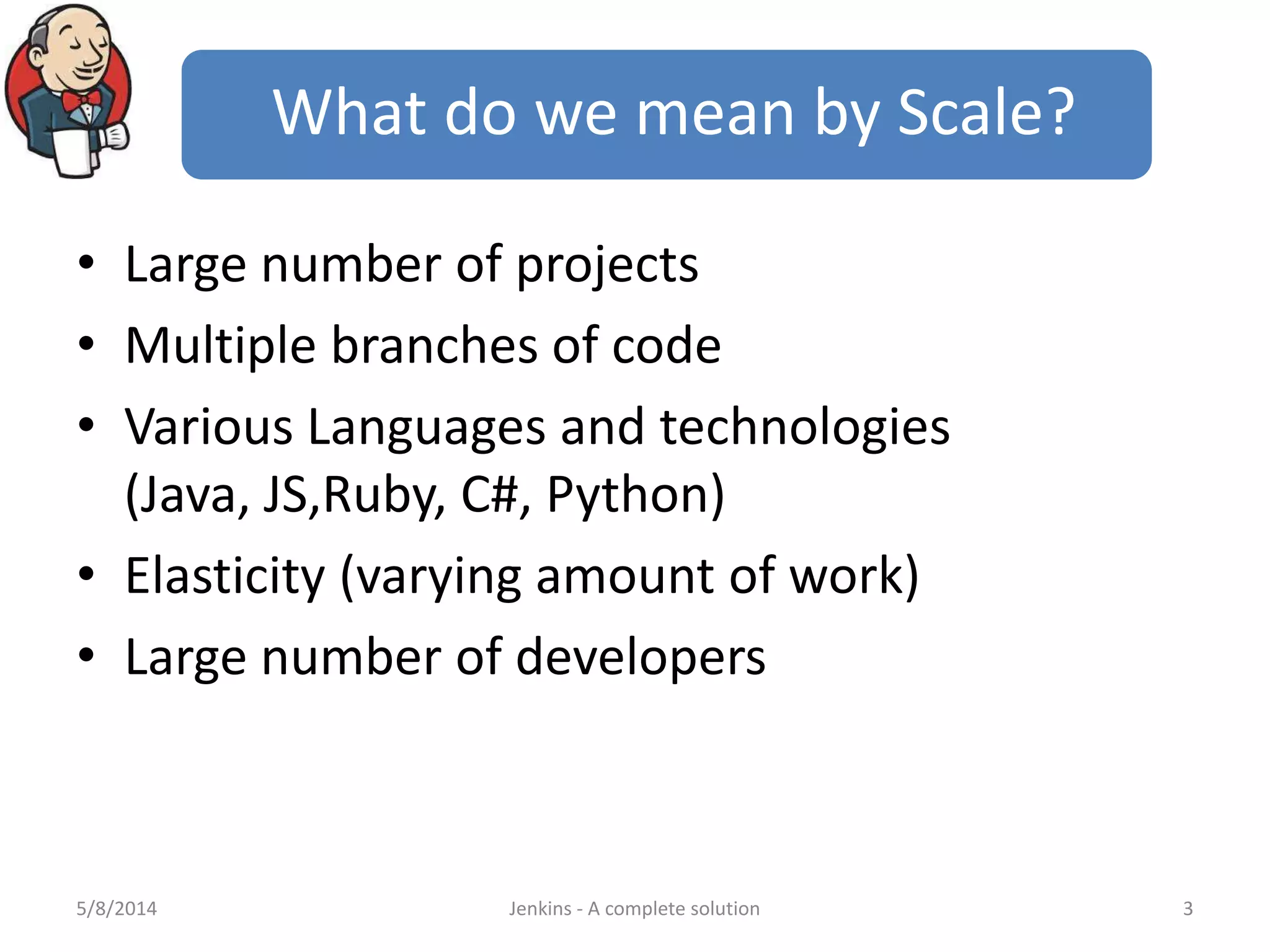 Jenkins scaling best practices | PPT