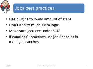 Jenkins scaling best practices | PPT