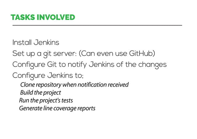 CONTINUOUS INTEGRATION WITH JENKINS AND GIT | PPT CONTINUOUS INTEGRATION WITH JENKINS AND GIT | PPT