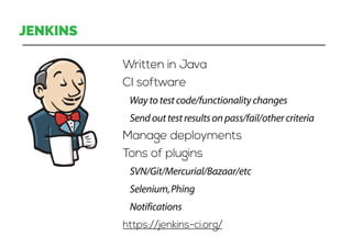 CONTINUOUS INTEGRATION WITH JENKINS AND GIT | PDF | Computing ...