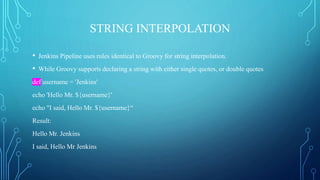 Jenkins advance topic | PPTX | Cloud Computing | Internet