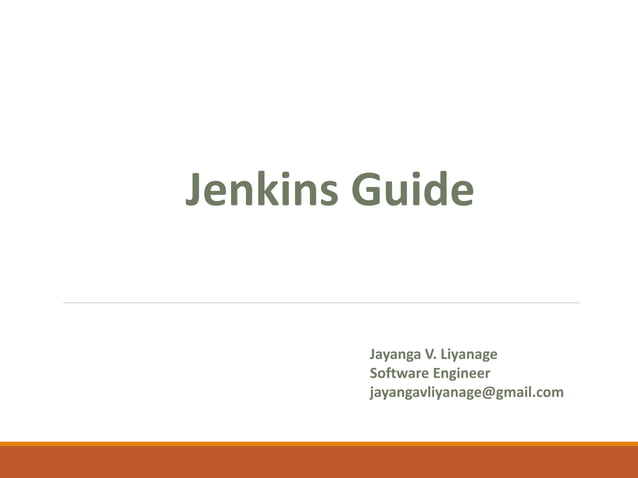 Basic Jenkins Guide.pptx | Cloud Computing | Internet