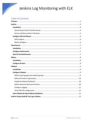 Jenkins log monitoring with elk stack | PDF