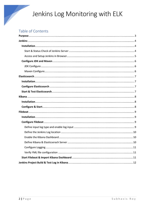 Jenkins log monitoring with elk stack | PDF