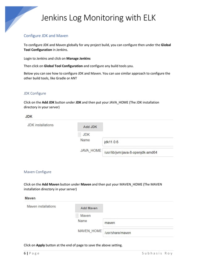 Jenkins log monitoring with elk stack | PDF
