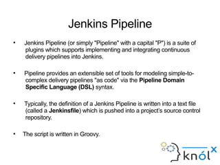 Pipeline based deployments on Jenkins | ODP