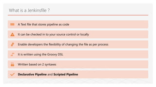Jenkins pipeline as code | PPTX
