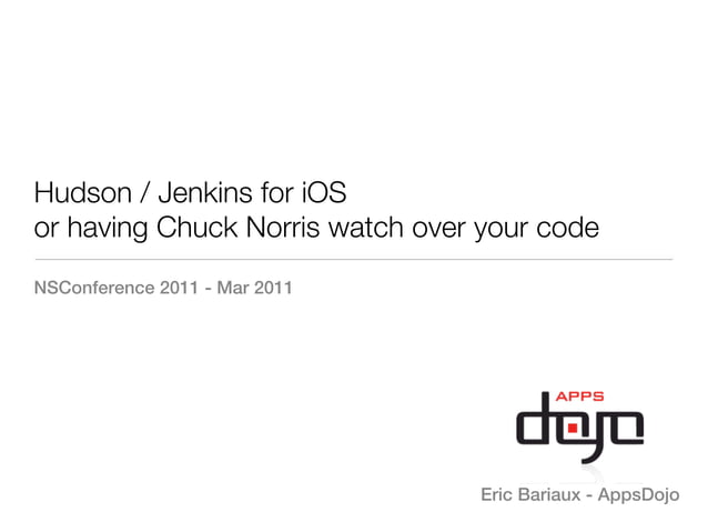 Using Jenkins with iOS projects | PPT