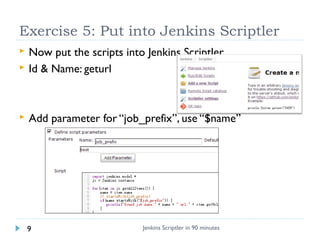 Jenkins Scriptler in 90mins | PPT