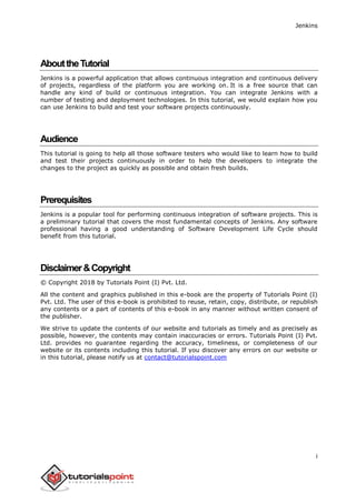 Jenkins tutorial | PDF