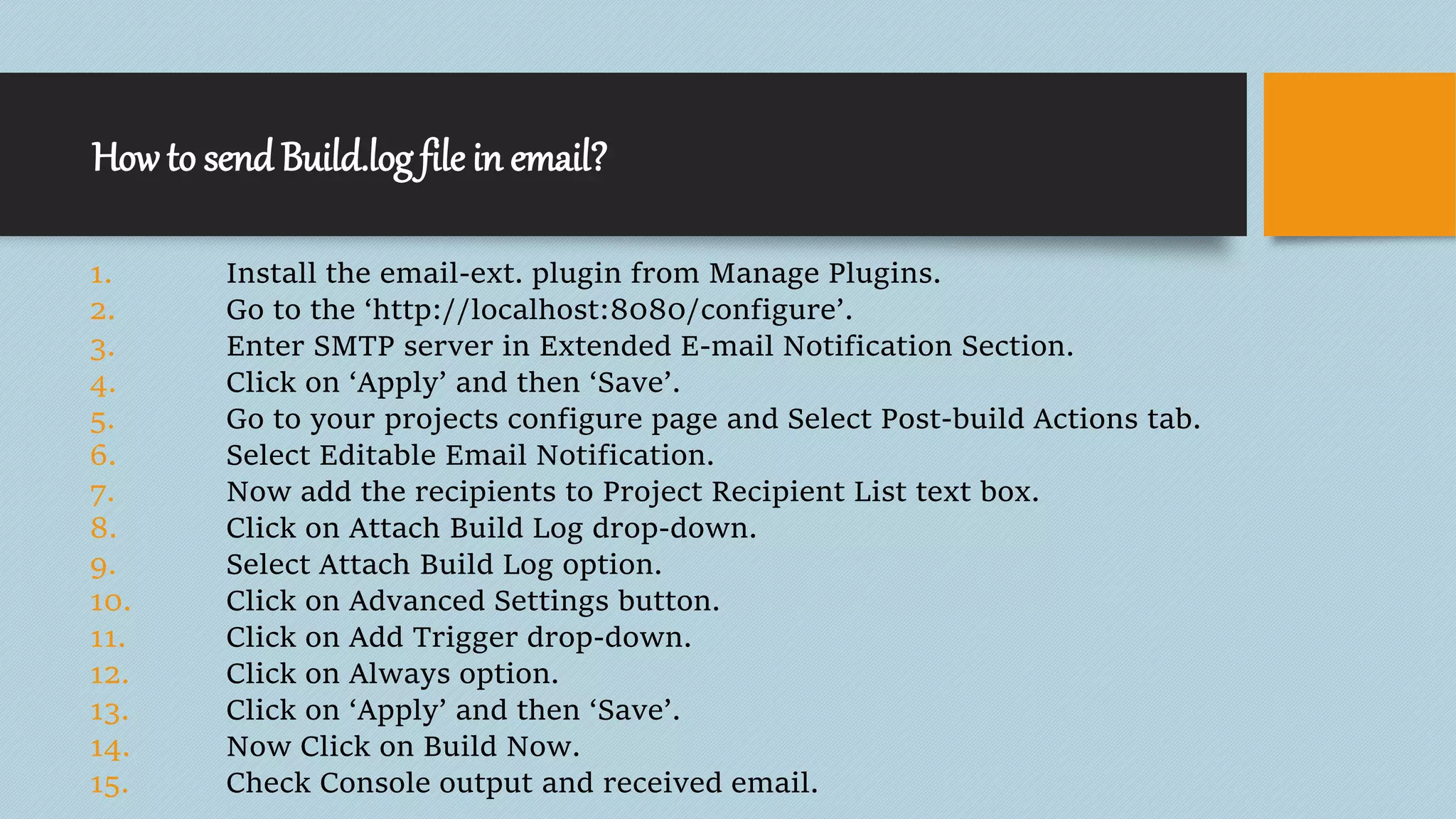Jenkins tutorial for beginners | PPTX