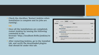 Jenkins tutorial for beginners | PPTX