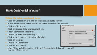 Jenkins tutorial for beginners | PPTX