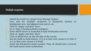 Jenkins tutorial for beginners | PPTX