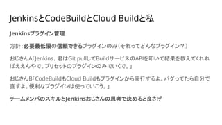 JenkinsとCodeBuildとCloud Buildと私 | PDF | Cloud Computing | Internet