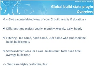 Jenkins users meetup plugins overview | PPT
