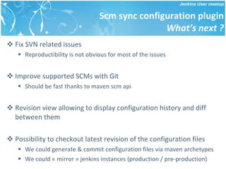 Jenkins users meetup plugins overview | PPT