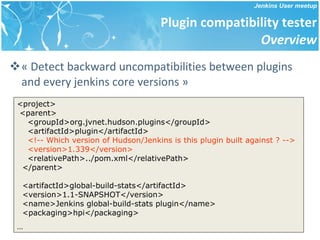 Jenkins users meetup plugins overview | PPT