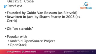 Jenkins plugin for Gerrit Code Review pipelines | PPTX