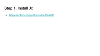Jenkins X Hands-on - automated CI/CD solution for cloud native ...