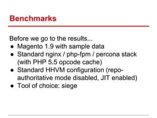 Magento on HHVM. Daniel Sloof | PPTX | Programming Languages | Computing