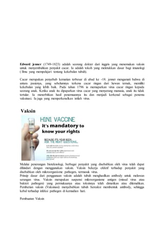 Jenner dilahirkan tahun 1749 FILSUF | PDF