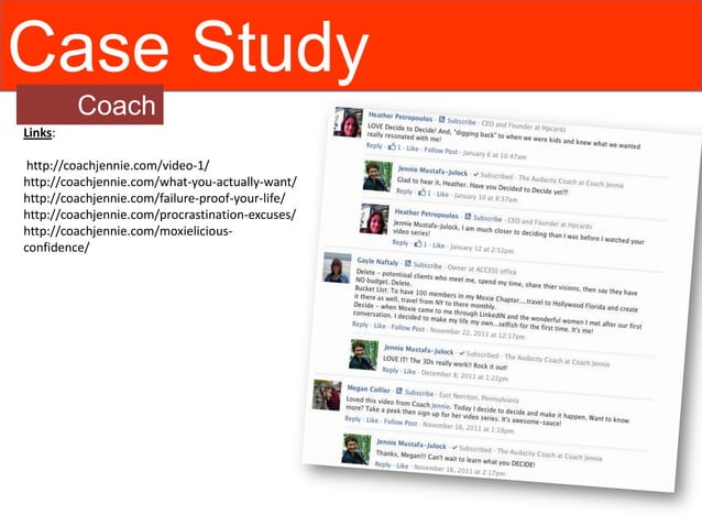 CoachJennie.com case study | PPT