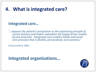 Dr Jennifer Dixon: Commissioning and integrated care | PPT