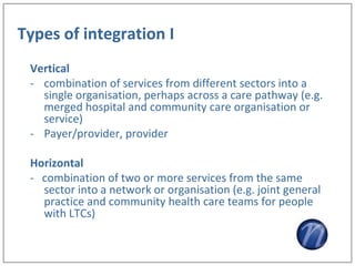Dr Jennifer Dixon: Commissioning and integrated care | PPT