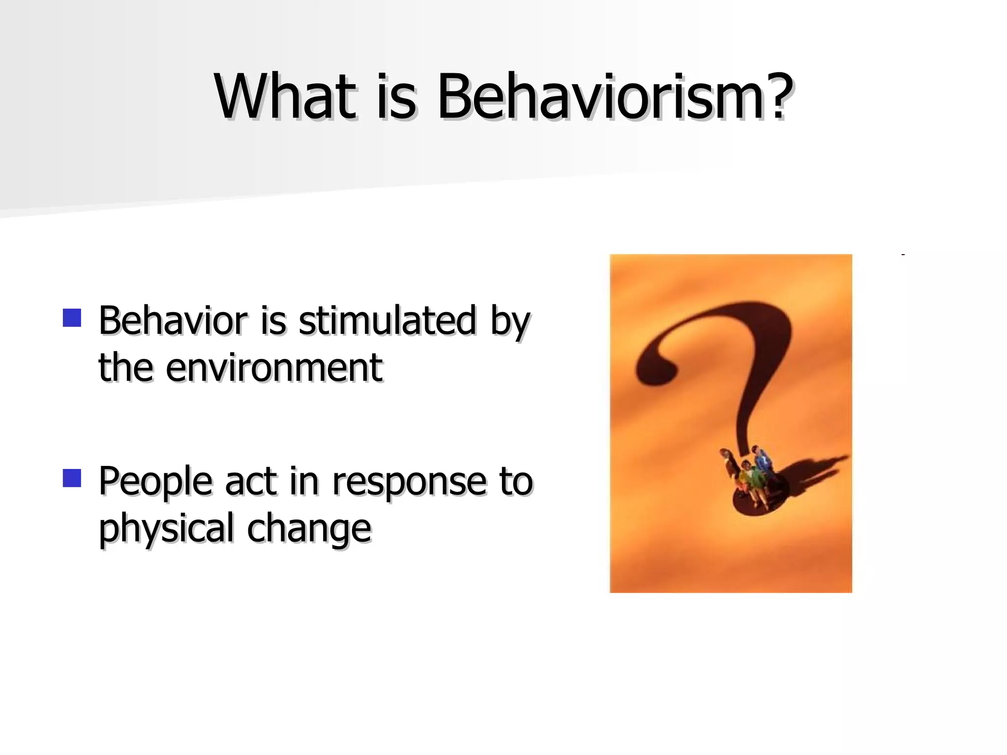 Behaviorism Theory | PPT