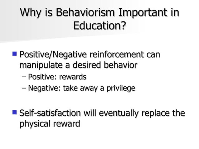 Behaviorism Theory | PPT