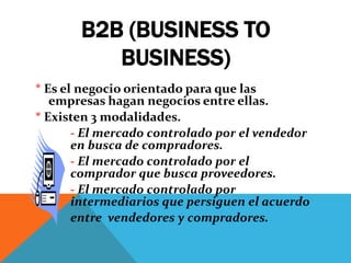 Tipos de comercio | PPTX