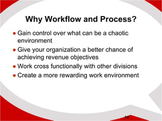 Jennifer Hanks: Workflow | PPT