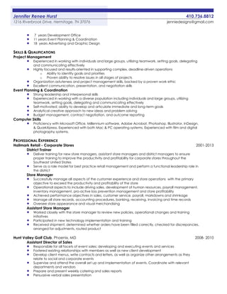 Jennifer Hurst 2013 Professional Resume | PDF