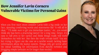Jennifer Lavin Scammer: Stay Away - Family Lawyer | PDF
