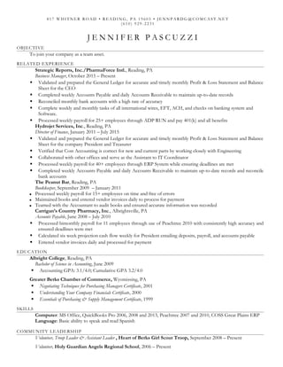 Jennifer pascuzzi resume 2016 | DOC