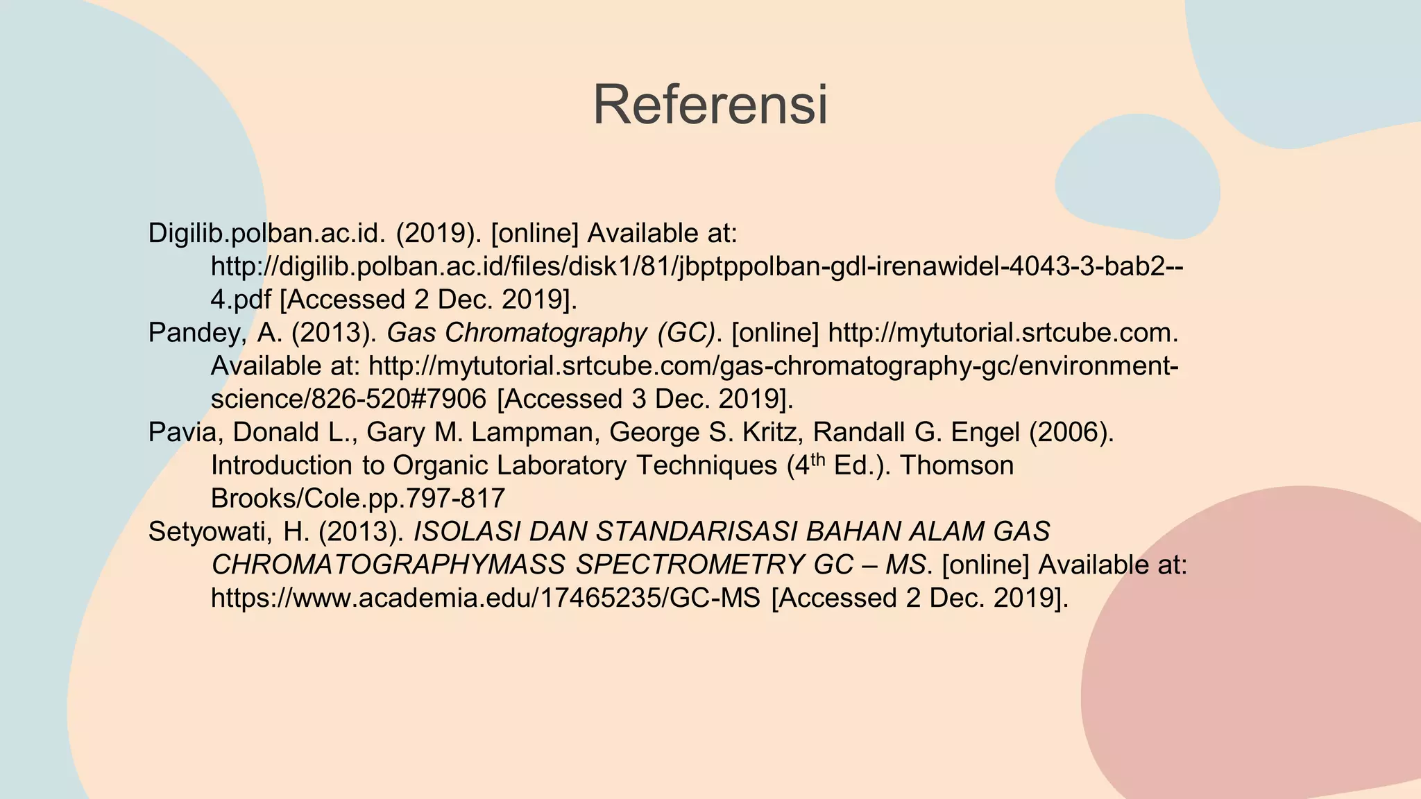 Jennifer wijaya kel2 parameter gc dan komponen gc ms | PDF
