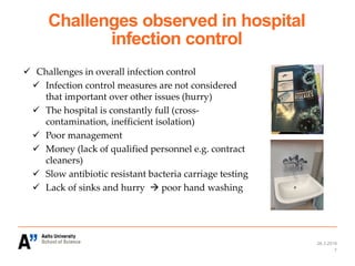 Hospital hygiene and infection control in real-life circumstances ...