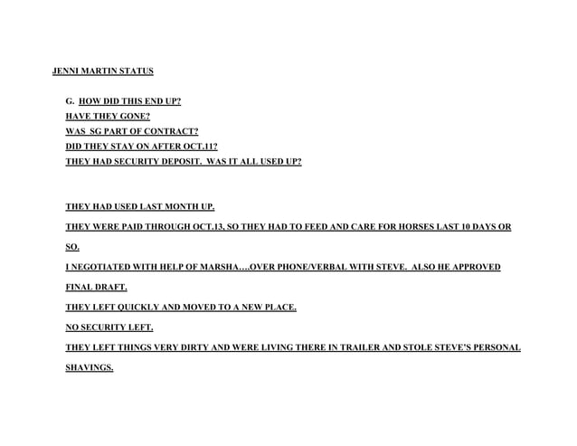 Jenni martin status | PPT