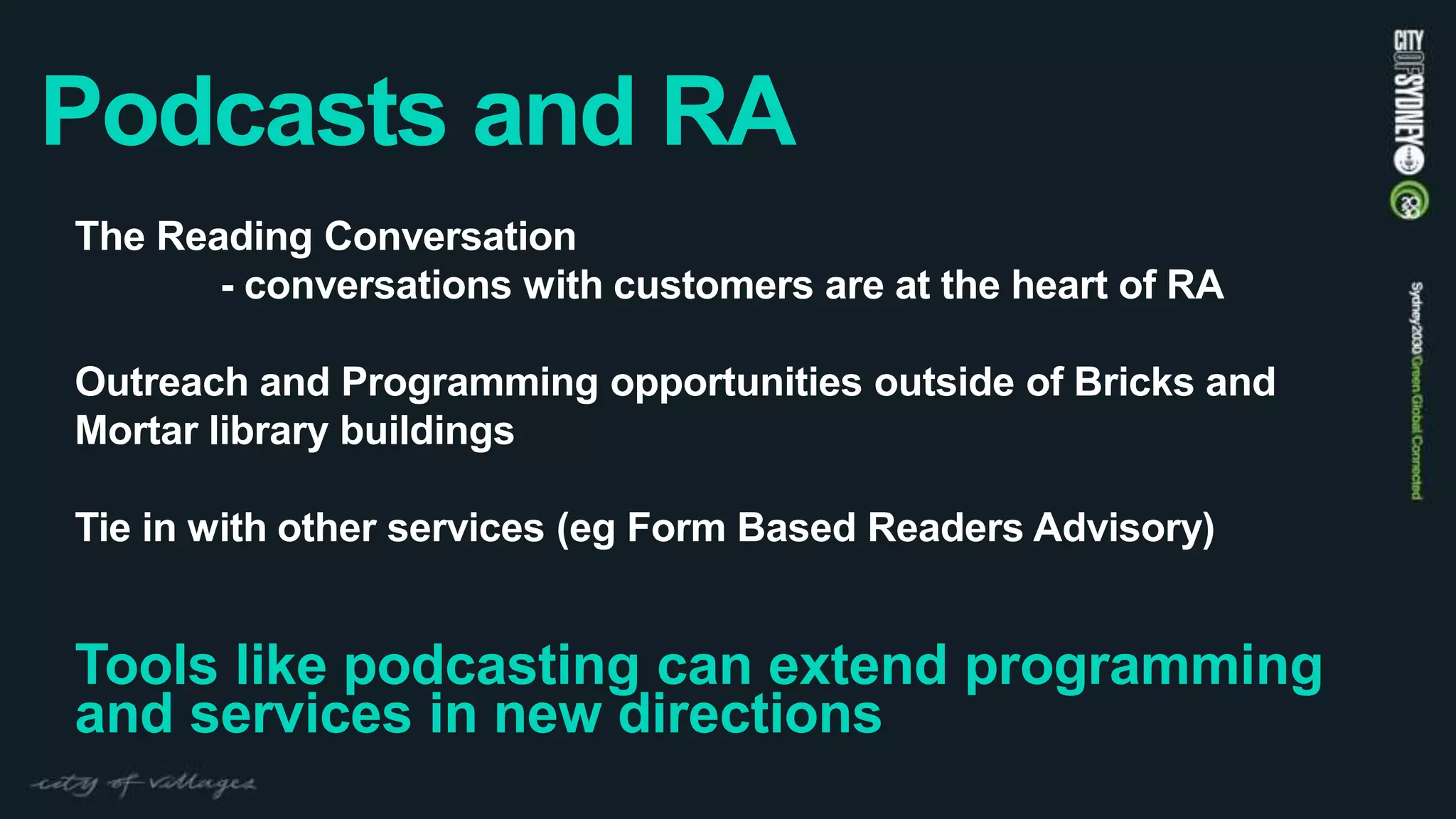 Reading podcasts - 10 slides in 5 minutes | PPT | Digital Audio ...