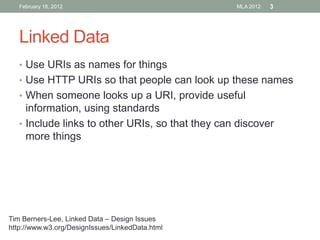 RDA and Linked Data: Moving Beyond the Rules. | PPT