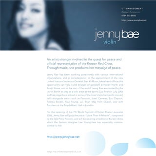 Jenny Bae, the violinist | PDF