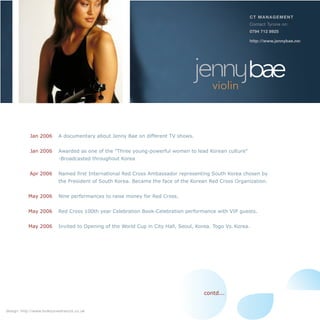 Jenny Bae, the violinist | PDF