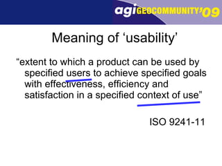 Jenny Harding: Usable geographic information – what does it mean to ...