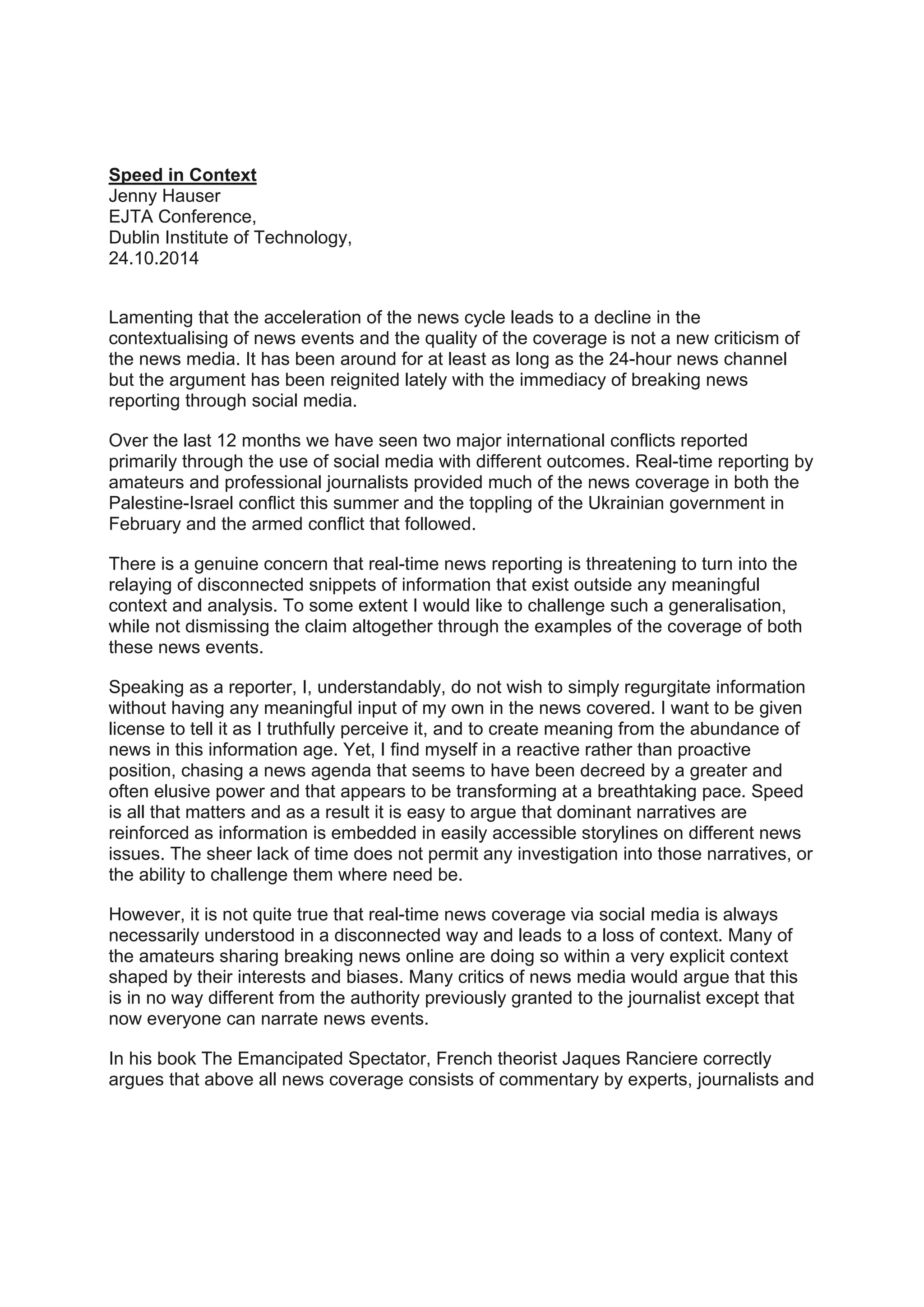 Jenny hauser dublin ac14 | PDF