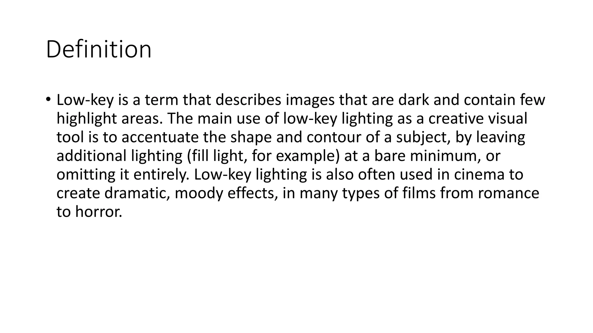 Jenny low key portraits | PPTX