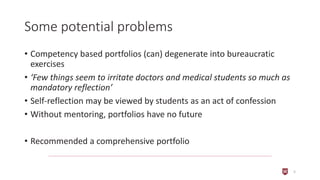 Selling a portfolio to first years Jenny McDonald | PPT