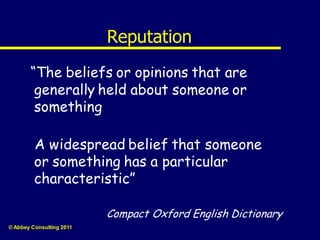 Reputational Risk | PDF