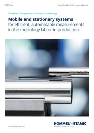 Jenoptik Waveline 1 — Roughness & Contour Measurement in One Compact ...